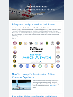 American Airlines email marketing strategy - MailCharts
