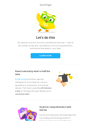 Duolingo Email Marketing Strategy - Mailcharts 587