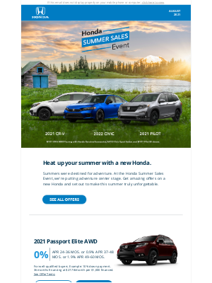 Honda Email Marketing Strategy & Campaigns | MailCharts