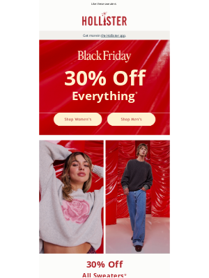 Hollister 30 off store